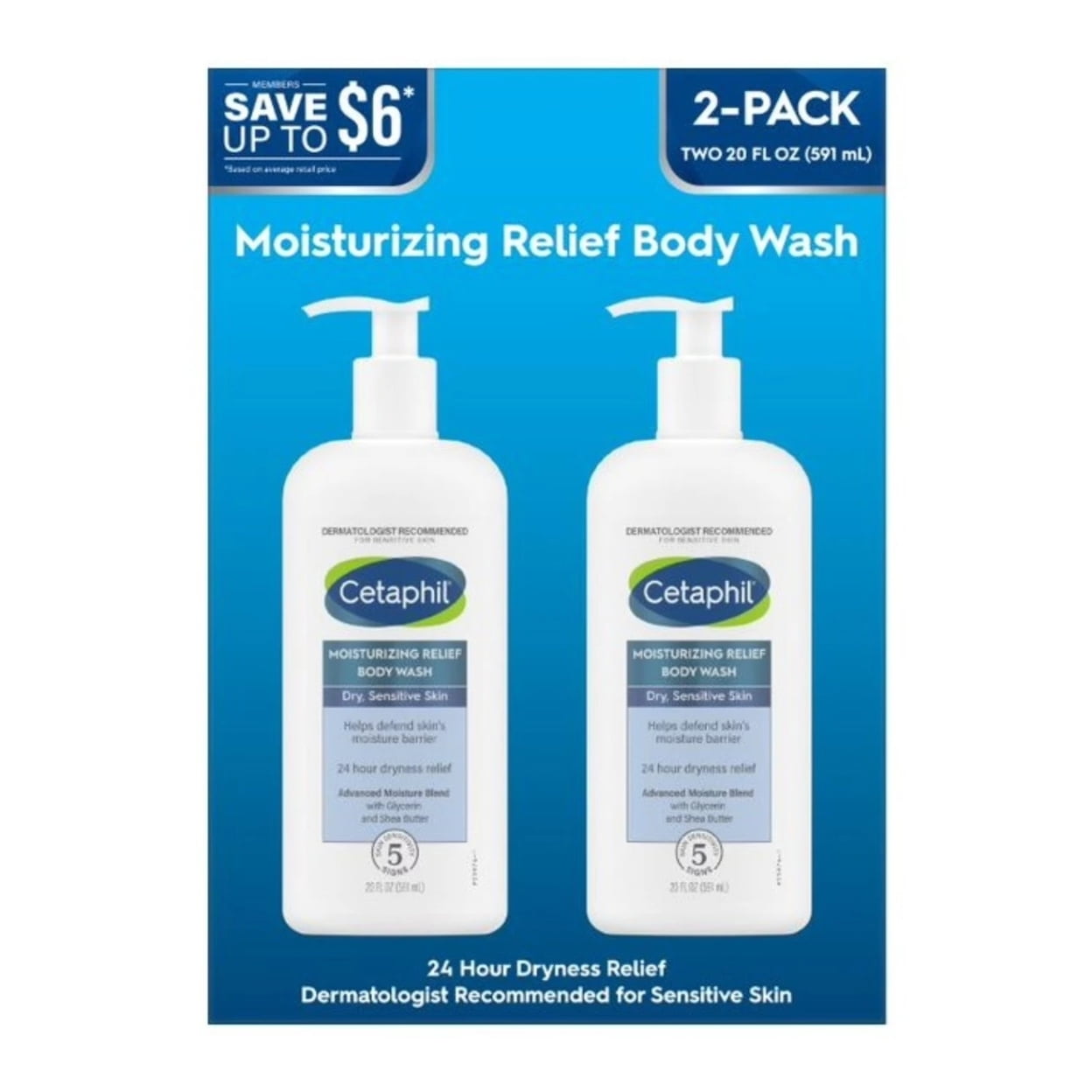 Cetaphil Moisturizing Relief, Daily Moisture for Dry, Sensitive Skin ...
