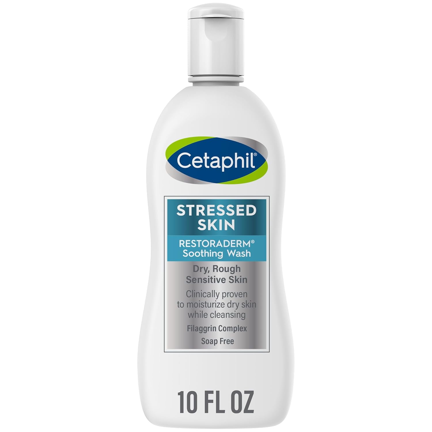 Cetaphil RESTORADERM Soothing Wash, 10 fl oz, Soothes Dry, Stressed ...