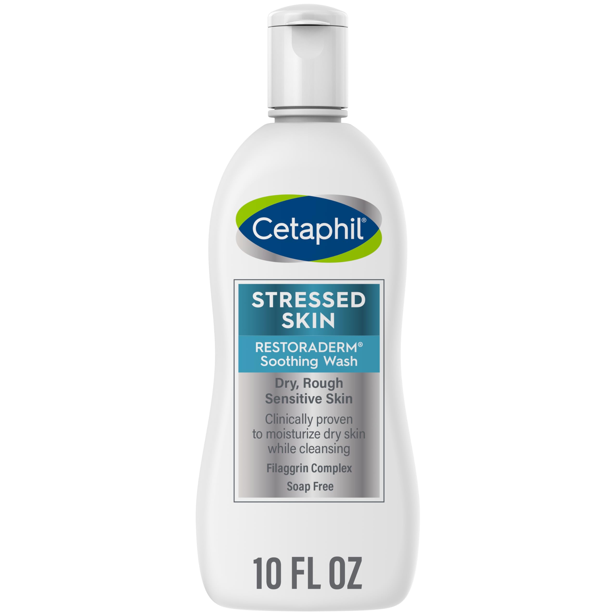 Cetaphil RESTORADERM Soothing Wash, DMF15 10 fl oz, Soothes Dry ...