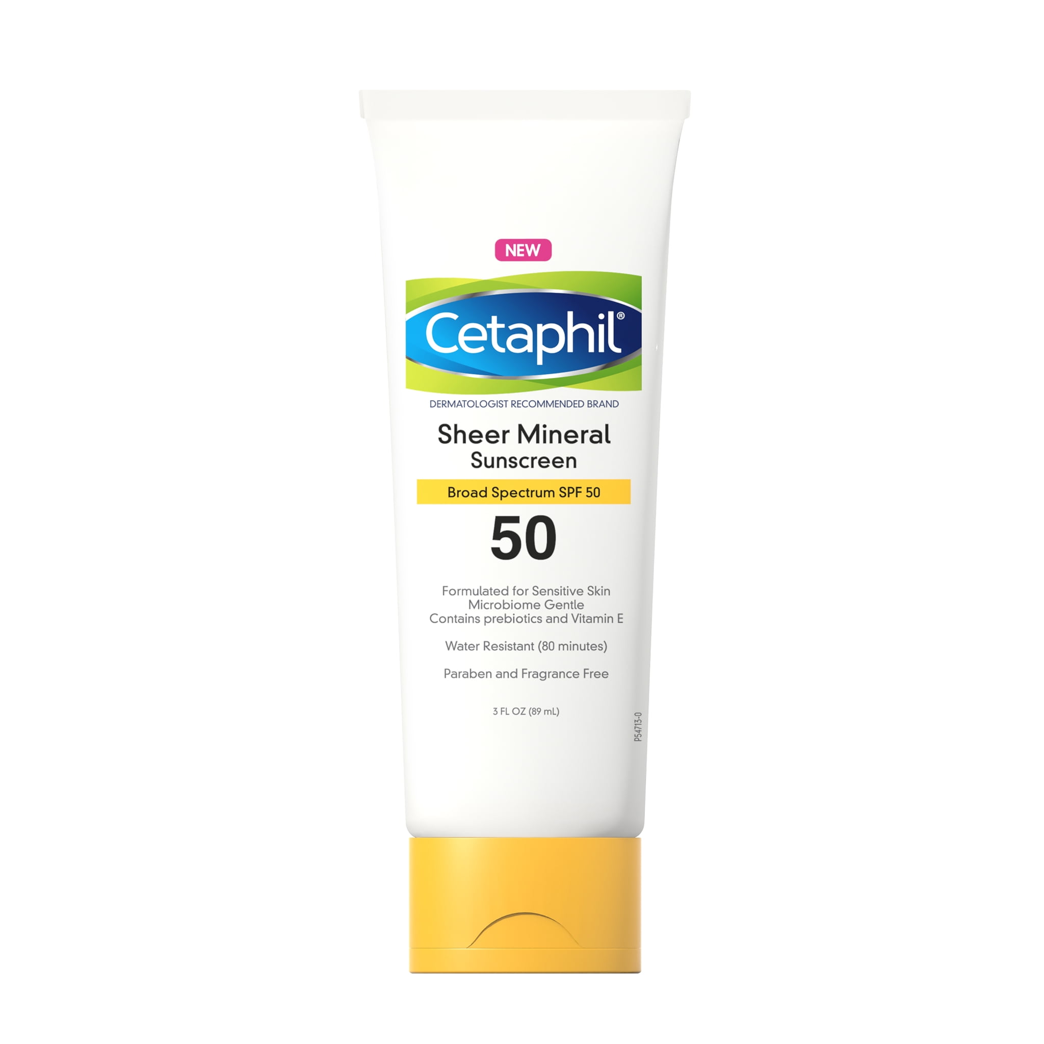 Cetaphil Sheer Sunscreen Lotion for Face & Body SPF 50, 100% Mineral UV ...