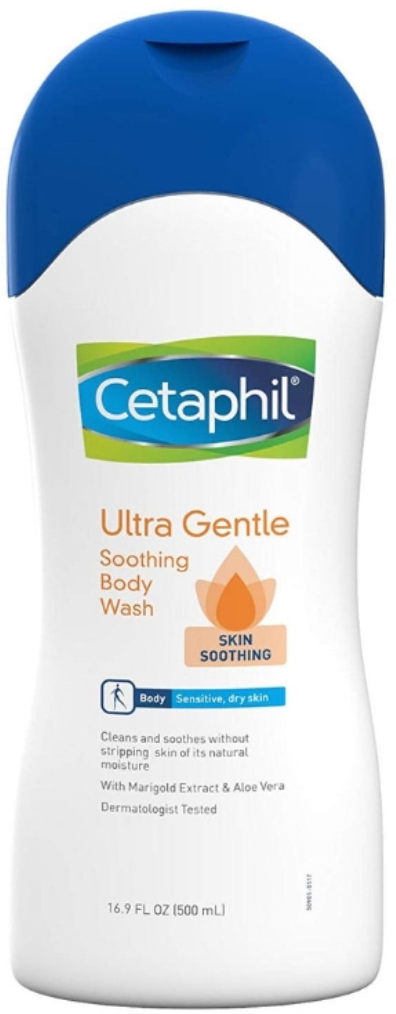Cetaphil Ultra Gentle Body Wash, Skin Soothing, 16.9 oz (Pack of 4 ...