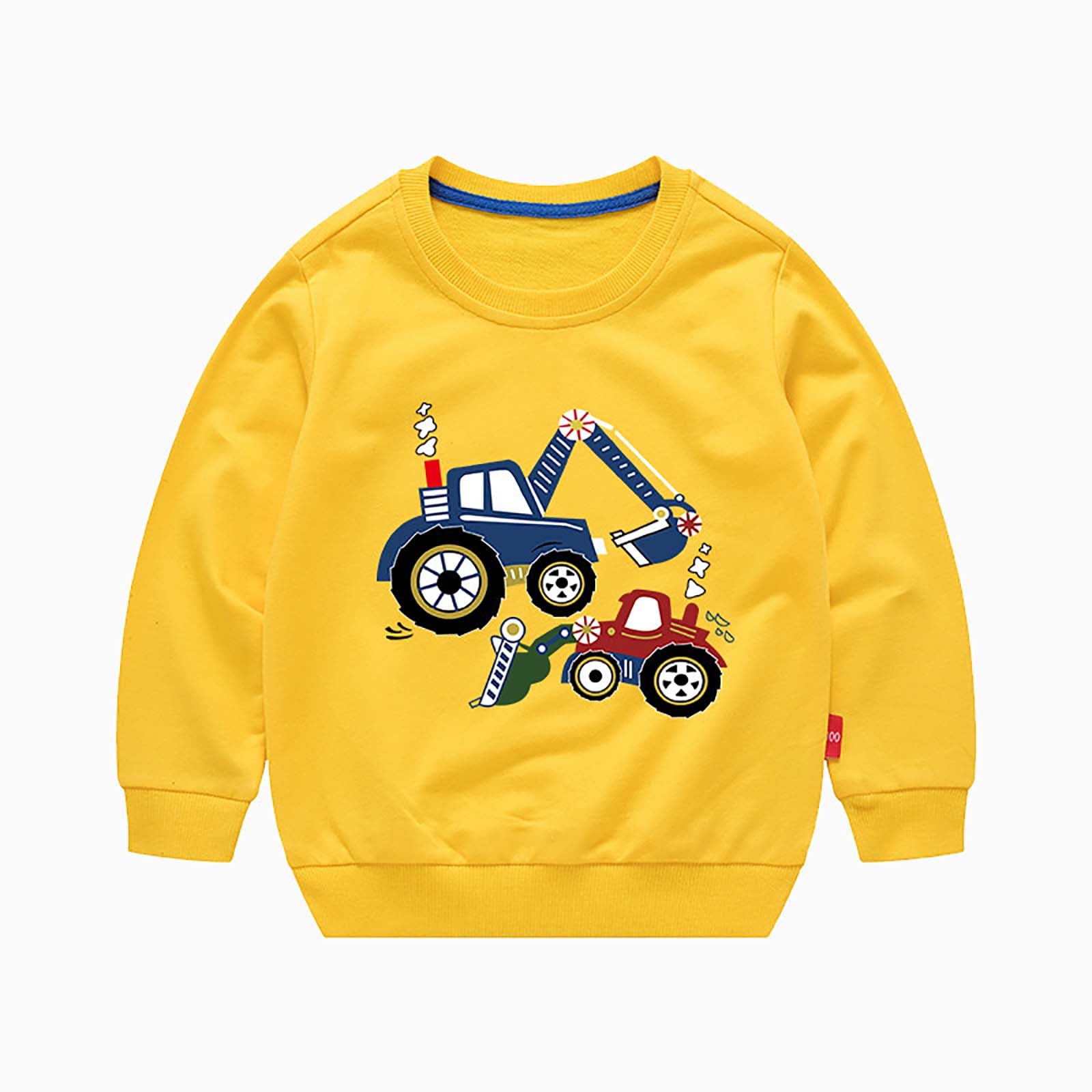 Cethrio Baby Boys Sweatshirts, Long Sleeve Printed Cotton Pullover Tops ...