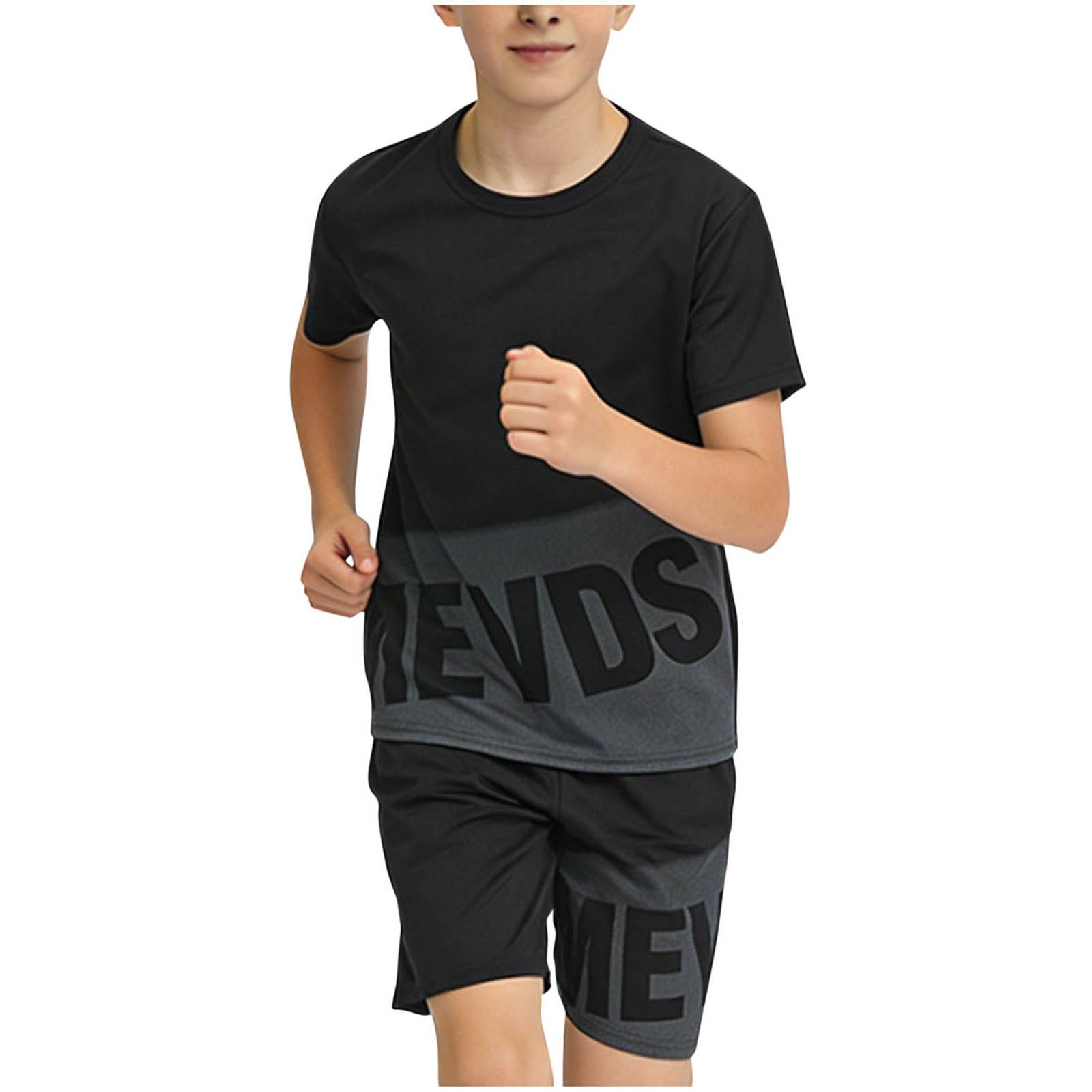 Cethrio Boys Athletic Outfit Sets, Short Sleeve Casual Running Summer ...