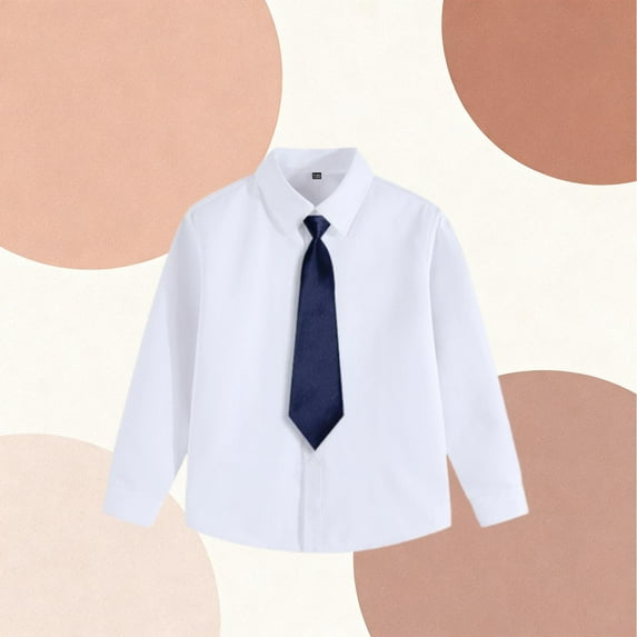 Cethrio Boys' Button Down Shirts, Spring Casual Collared Long Sleeve ...