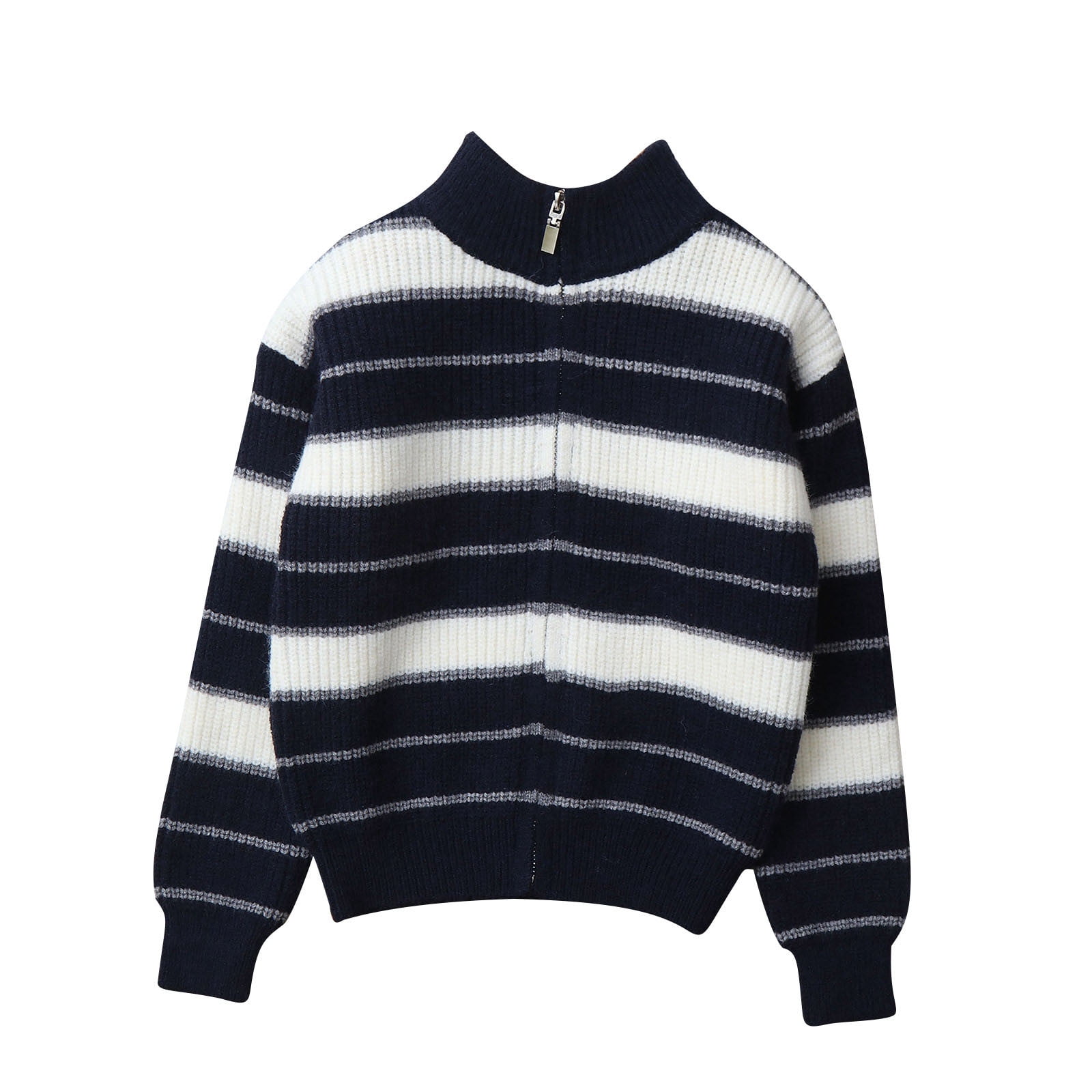 Cethrio Boys Cardigan Sweaters, Stretch Knitting Cotton Stripe Full Zip ...