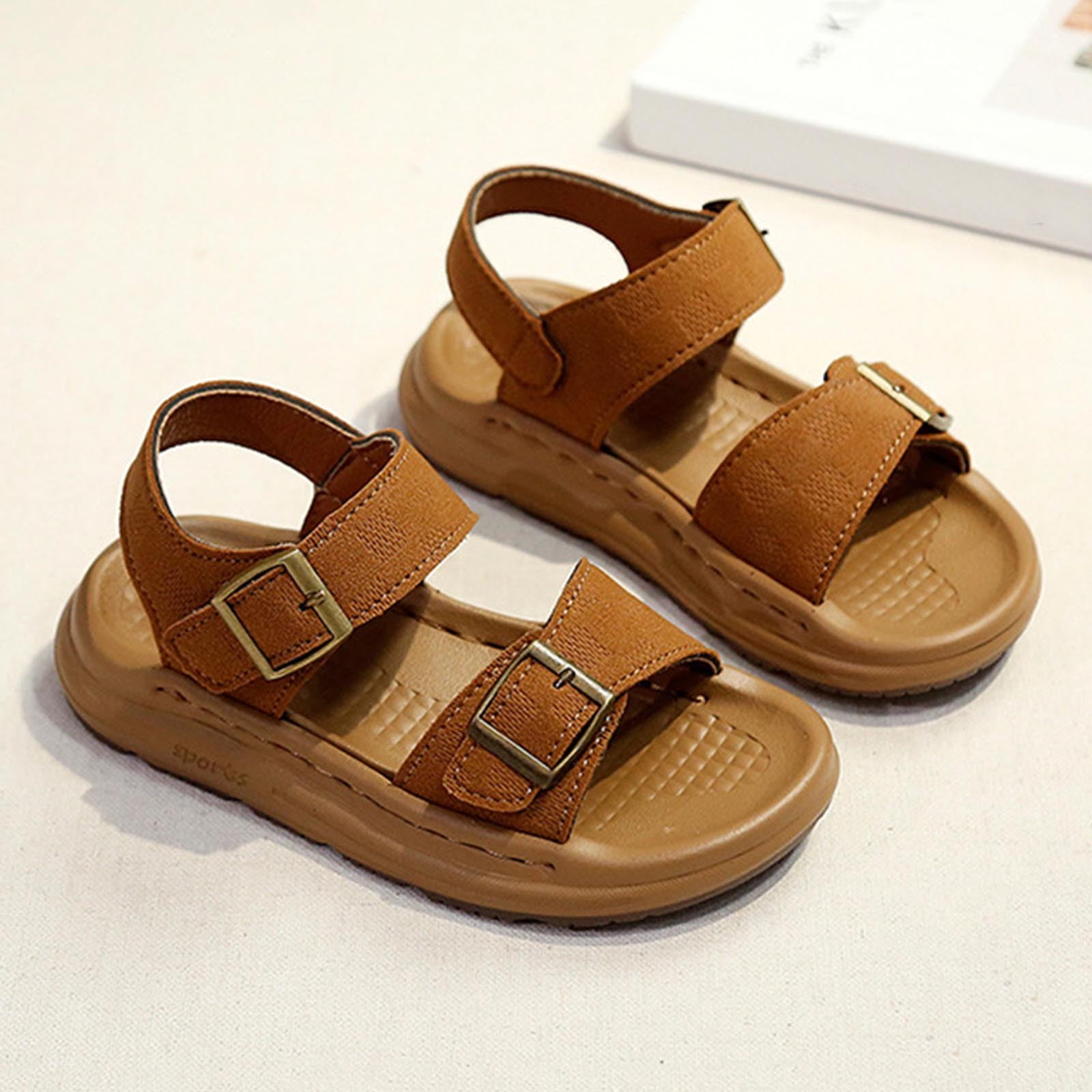 Cethrio Boys Comfort Sandals, Non-slip Vacation Casual Open Toe Kids ...