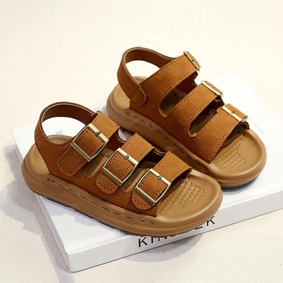 Cethrio Boys Comfort Sandals, School Casual Open Toe Non-slip Kids ...