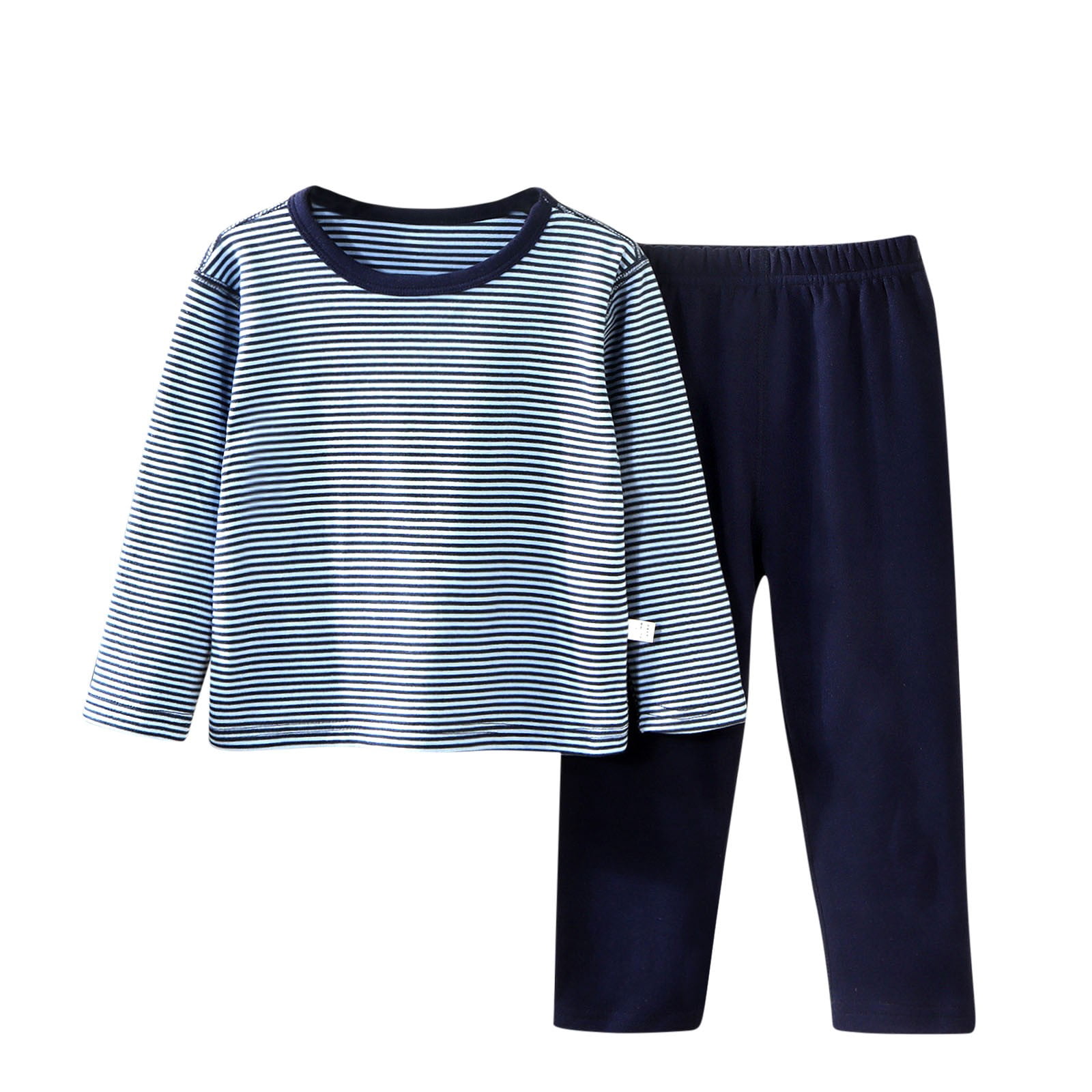 Cethrio Boys Cotton Pajama Sets, Thermal Winter Long Sleeve Comfy Boys ...