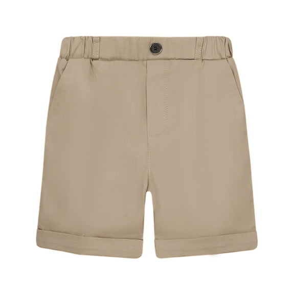 Cethrio Boys Dress Shorts- Printed Casual Lightweight Elastic Waist ...