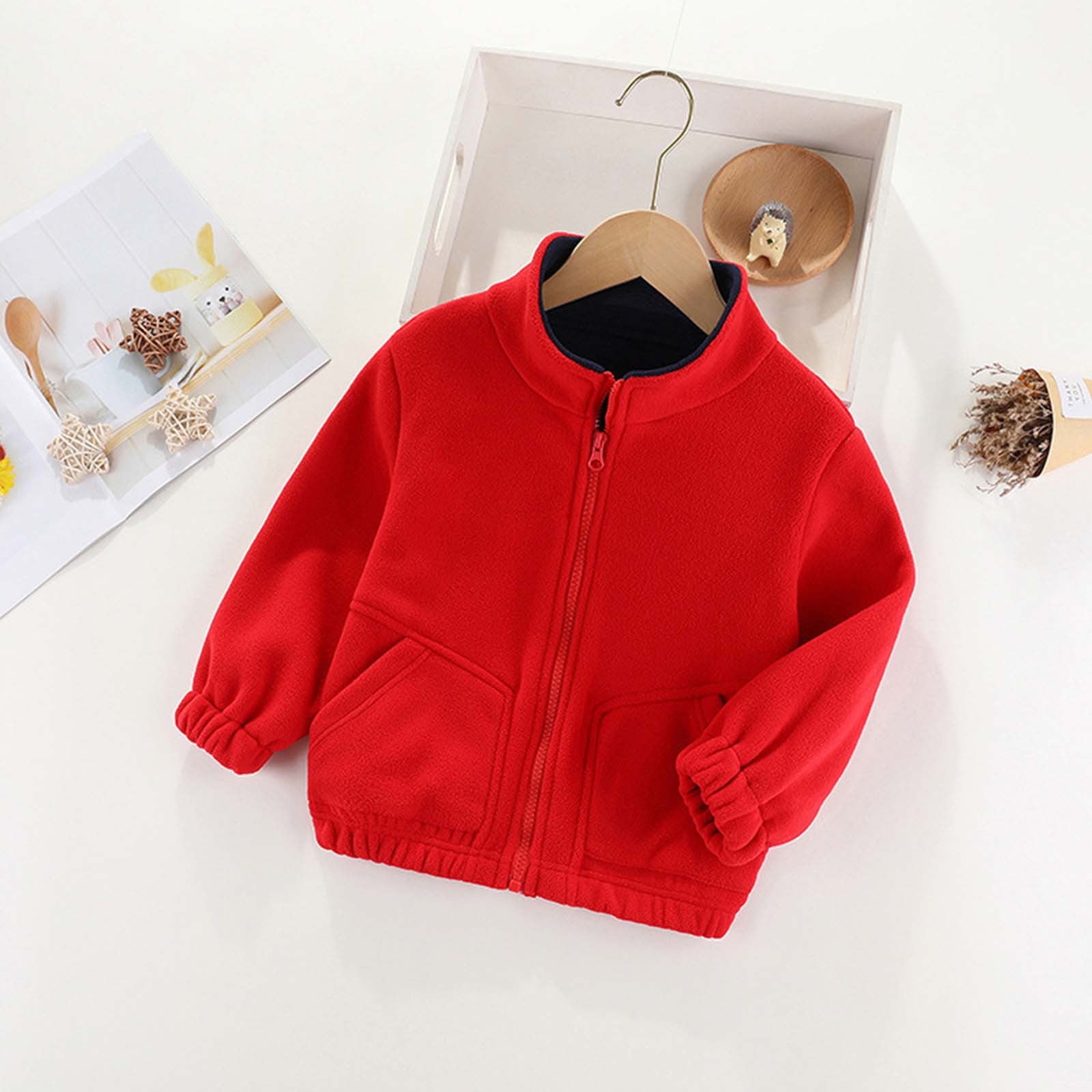 Cethrio Boys Girls Fleece Jackets, Lightweight Warm Casual Zip up Fall ...