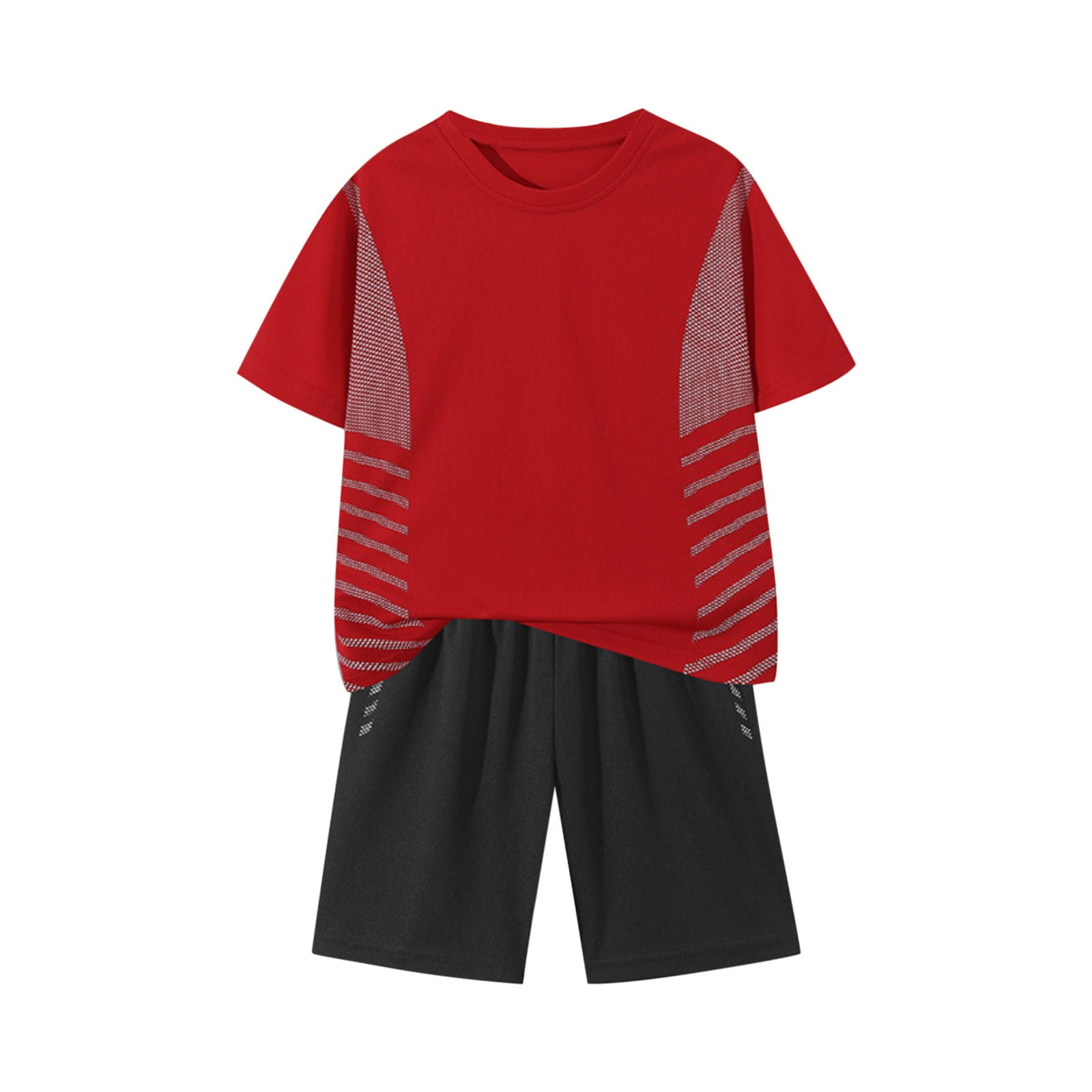 Cethrio Boys Summer Outfit Sets, Athletic Basketball 2 Piece T-shirts ...