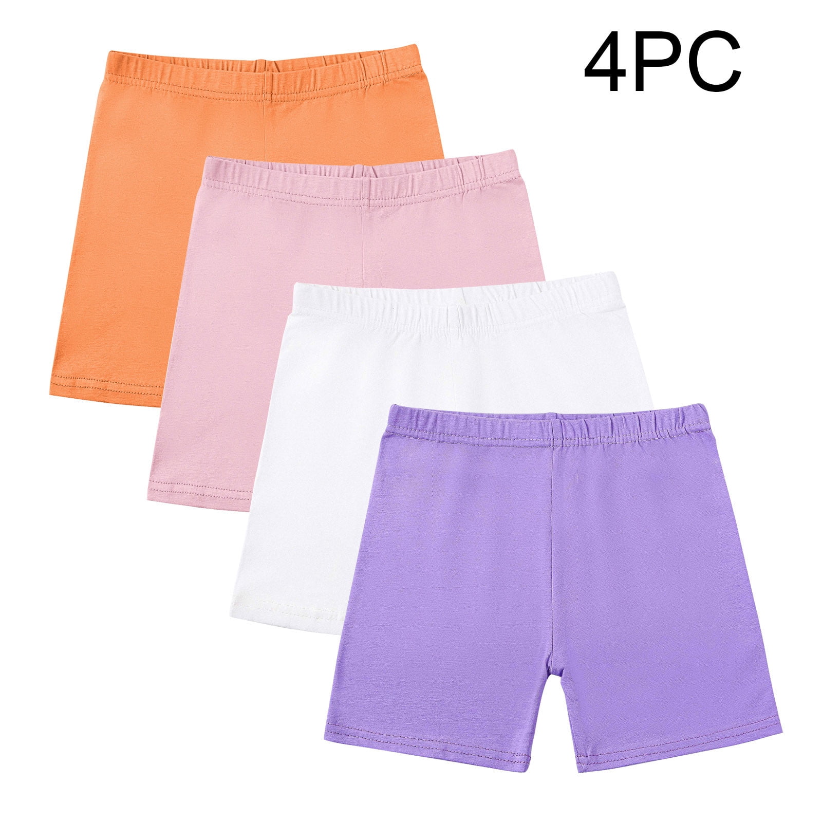 Cethrio Cotton Bike Shorts for Girls, 4 Pack Soft Stretch 2025 Summer ...