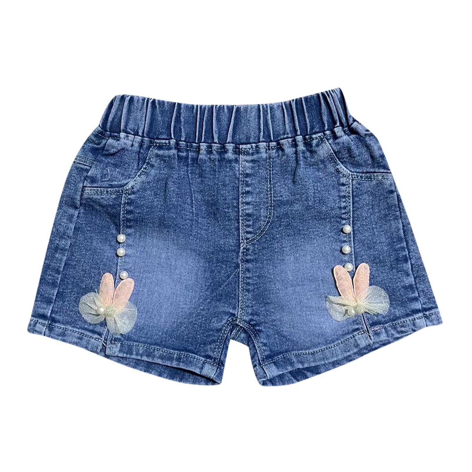 Cethrio Denim Shorts for Girls 2025, Summer Stretch Casual Holiday Jean ...