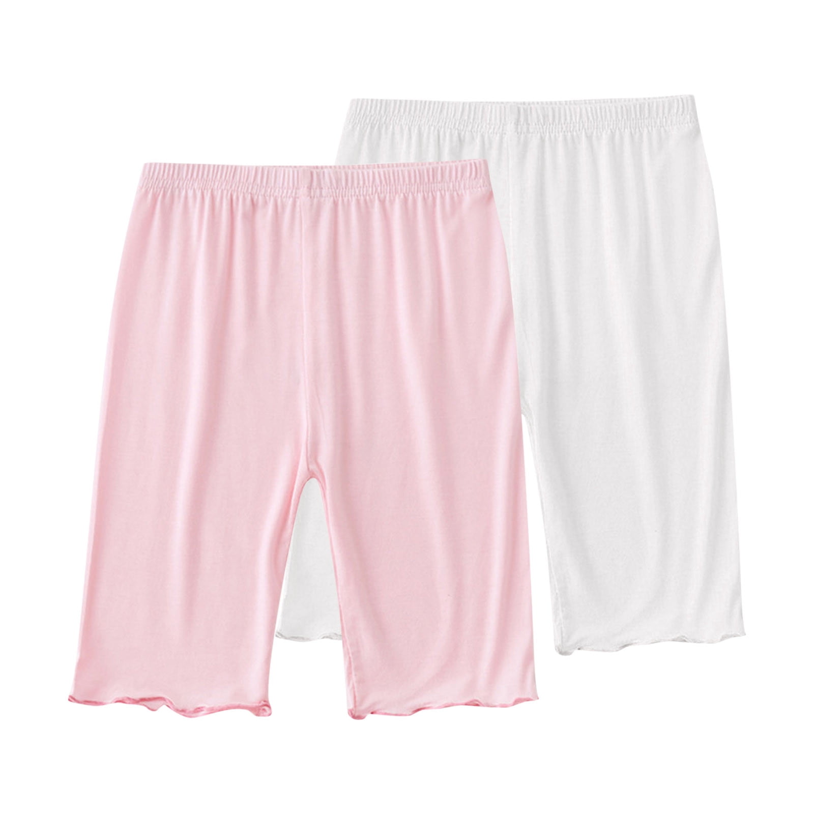 Cethrio Girls Bike Shorts, Elastic Waist Casual 2 Piece Soft Short ...