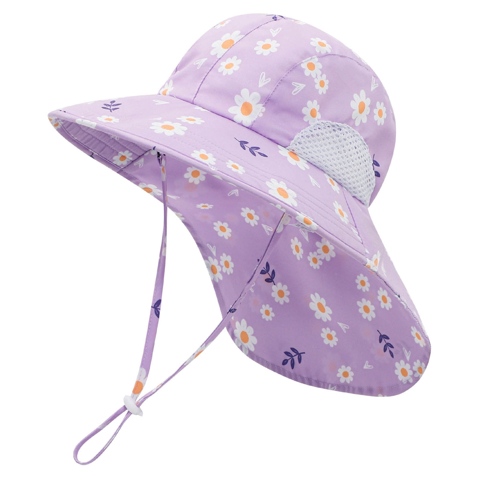 Cethrio Girls Bucket Hats, Cotton Summer Wide Brim Cute Sun Hats ...