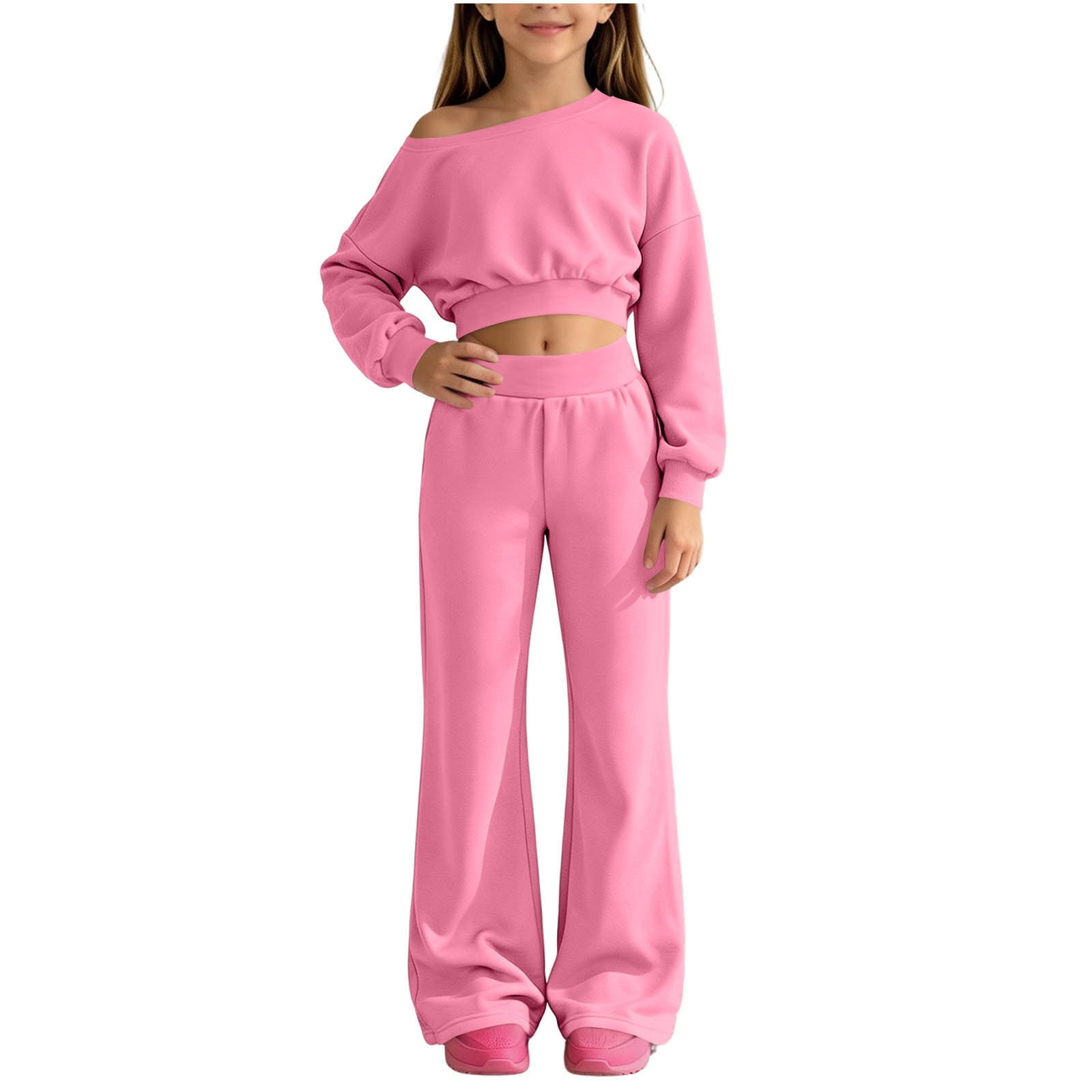 Cethrio Girls Casual Outfit Sets, 2 Piece Spring Fall Daily Long Sleeve ...