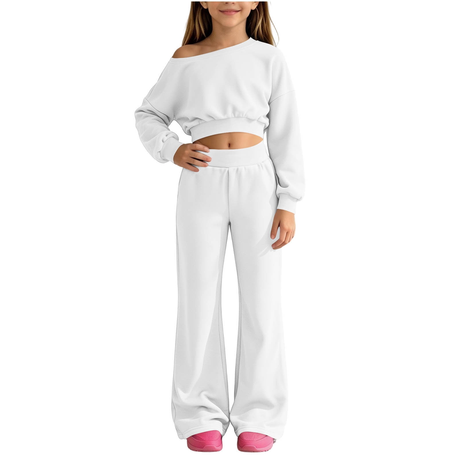 Cethrio Girls Casual Outfit Sets, 2 Piece Spring Fall Long Sleeve Daily ...