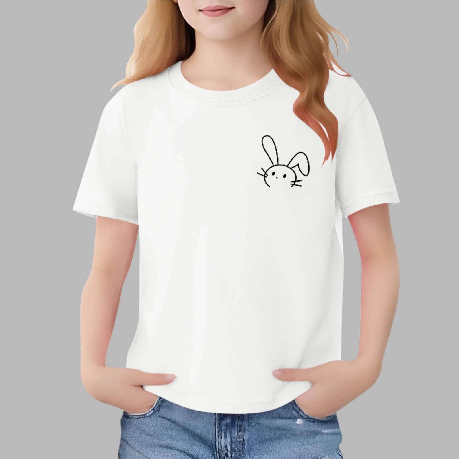 Cethrio Girls Cotton T-shirts, Vacation Short Sleeve Summer Casual ...