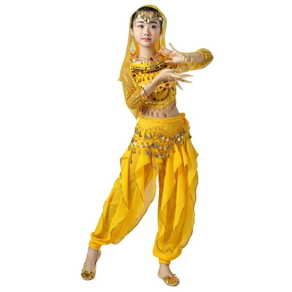 Cethrio Girls Dancewear Outfit Sets, Party Performance Princess Elastic ...