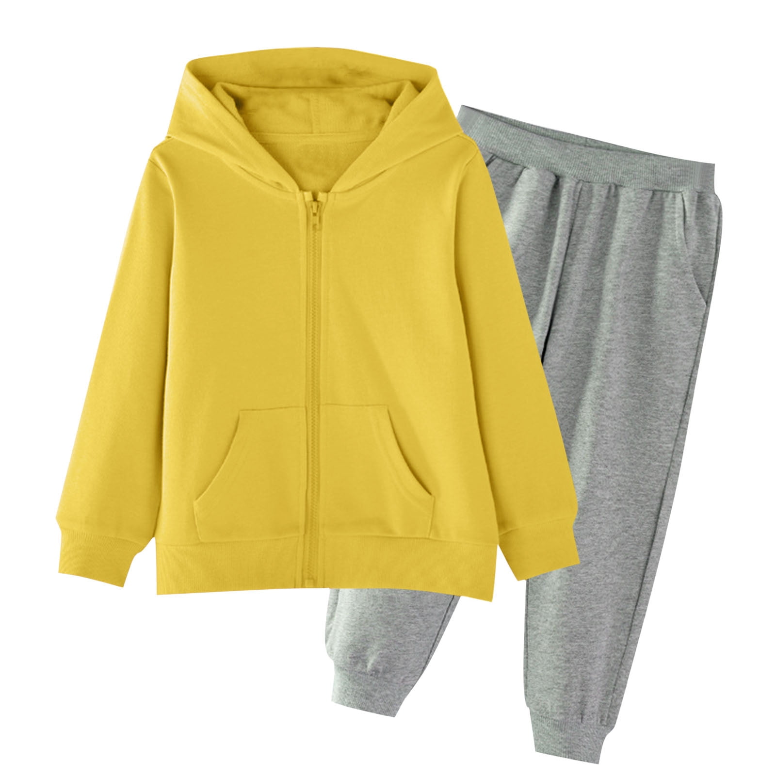 Cethrio Girls Outfit Sets, Cotton 2 Piece Long Sleeve Hoodies and ...