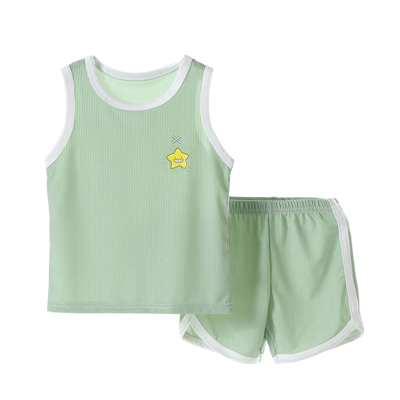Cethrio Girls Summer Outfit Sets, 2 PC Fashion Sleeveless Breathable ...