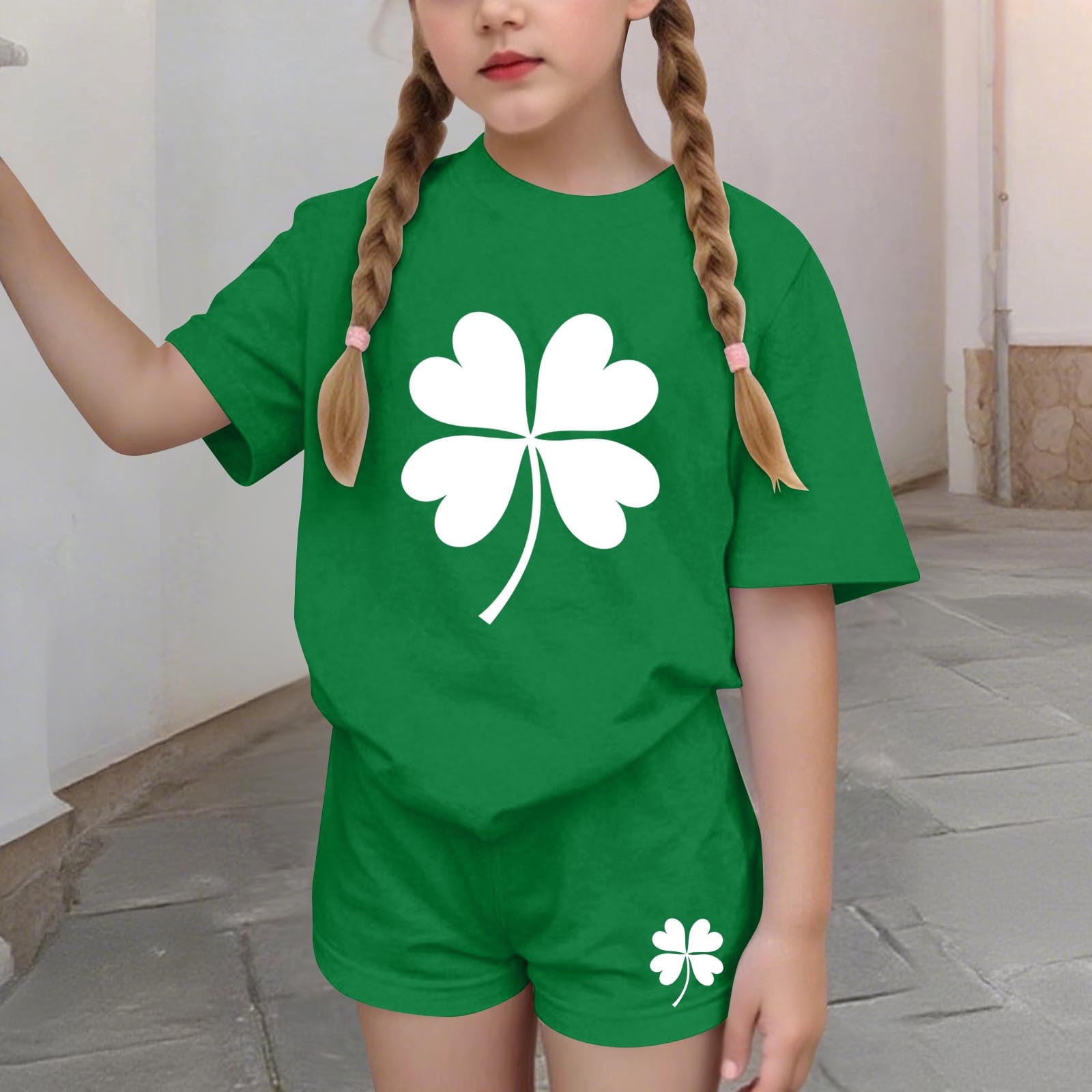 Cethrio Girls Summer Outfit Sets, Casual Short Sleeve Graphic 2 PC ...