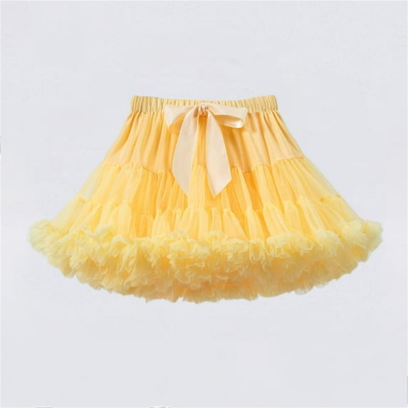 Cethrio Girls Tutu Skirts, Summer Dancing Elastic Waist Casual Mini ...