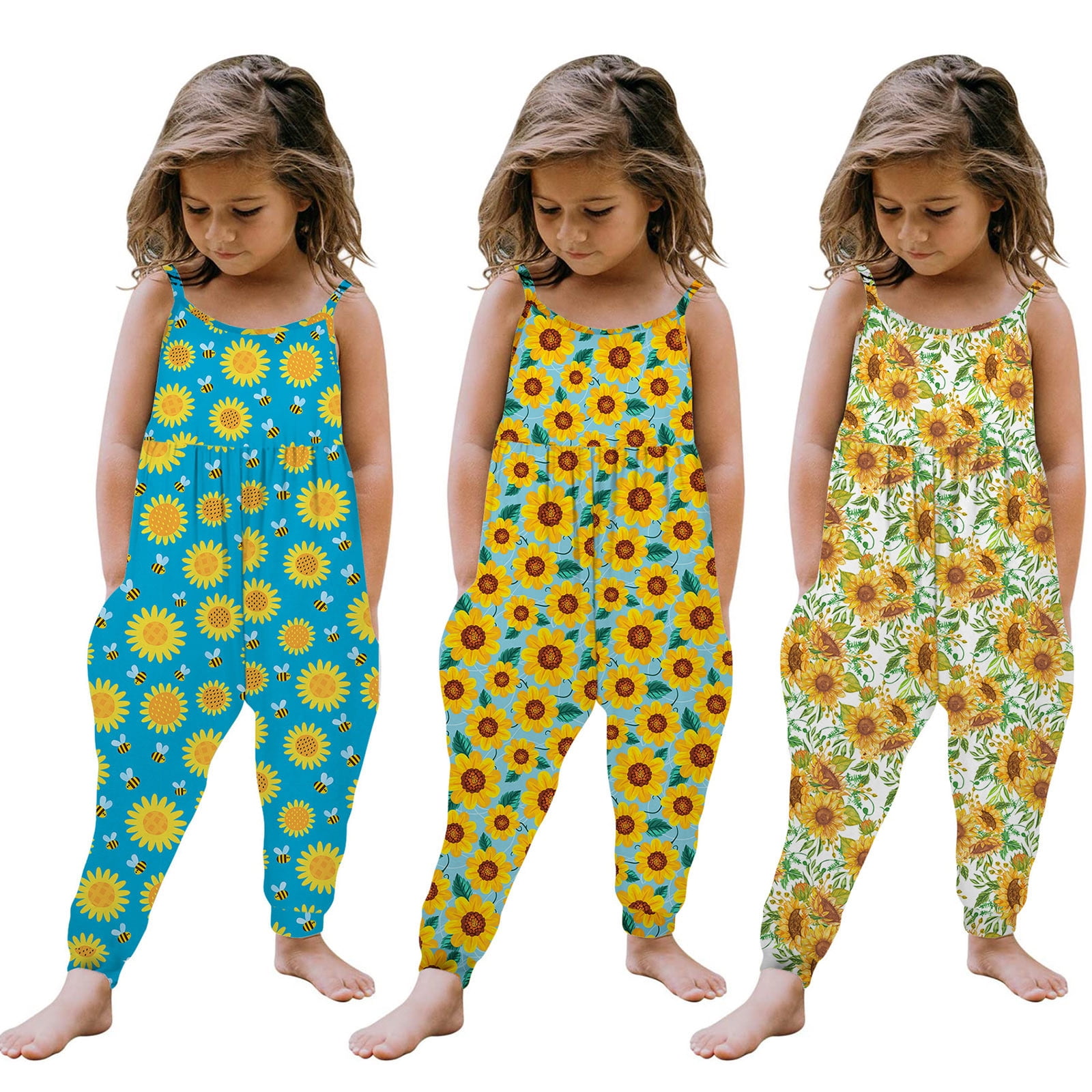 Cethrio Jumpsuits for Toddler Girls Clearance Sleeveless Warm Christmas ...