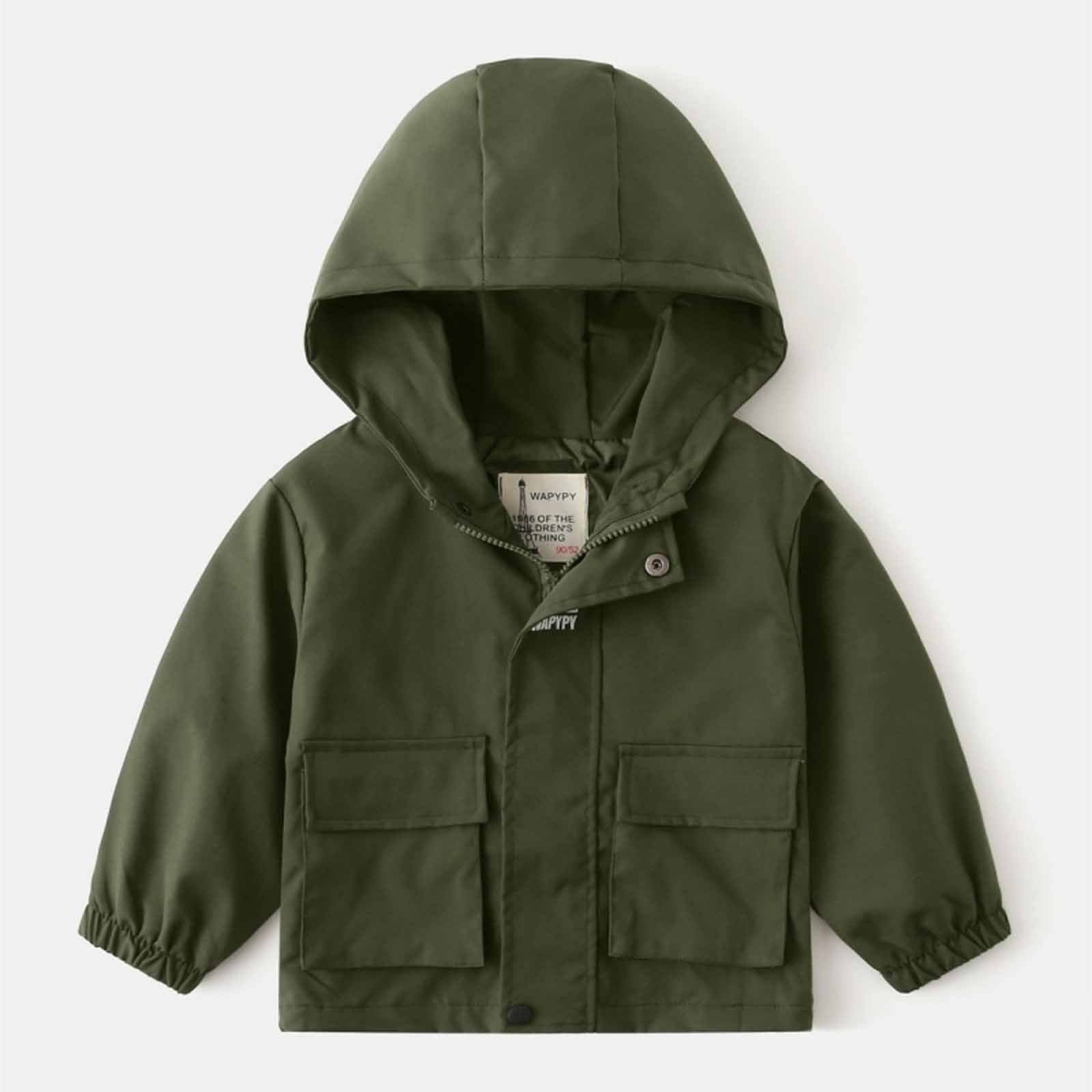 Cethrio Kids Boys Hooded Jackets, Casual Long Sleeve Zip up Spring Fall ...