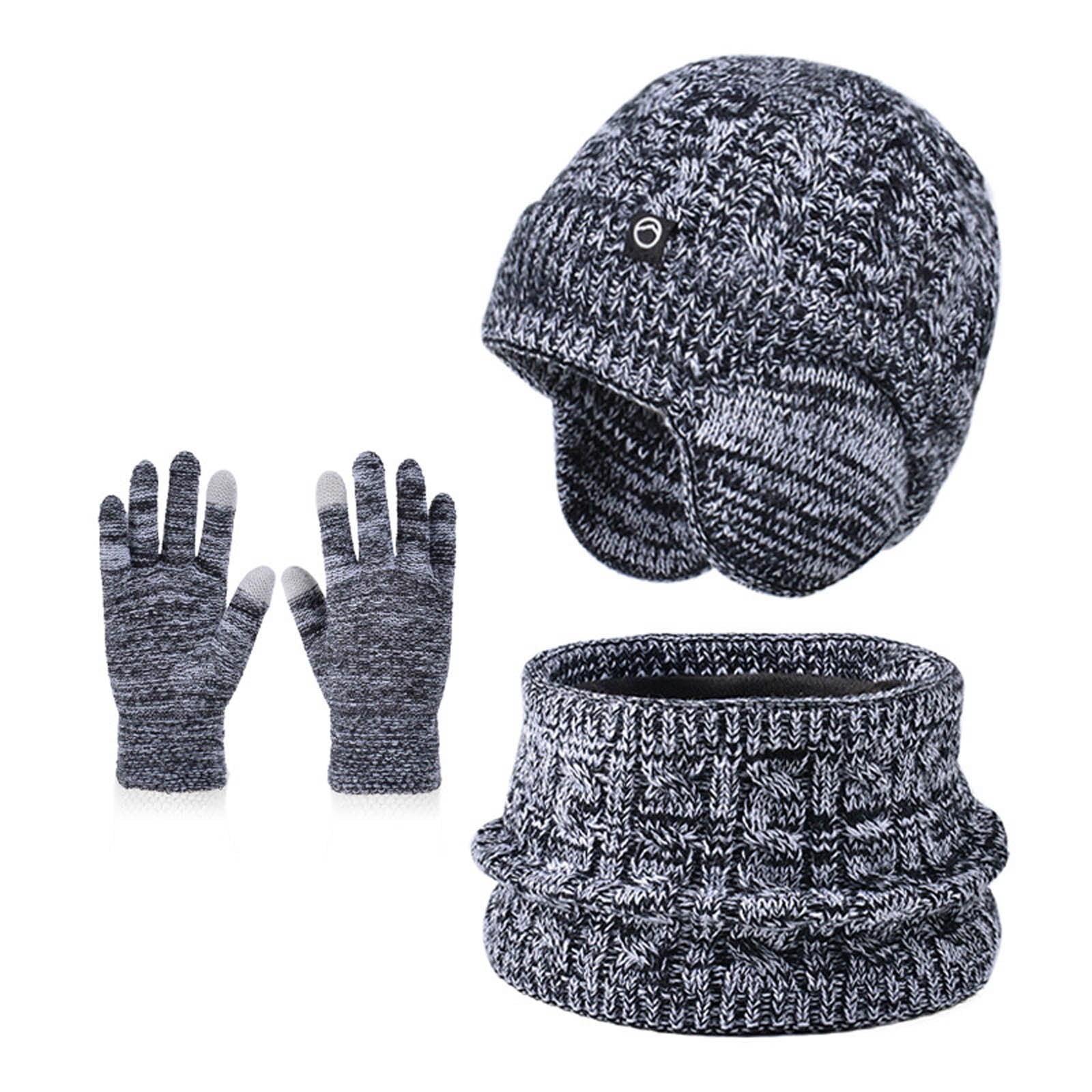Cethrio Kids Girls Beanies & Mittens & Scarves Sets, Thermal Stretchy ...