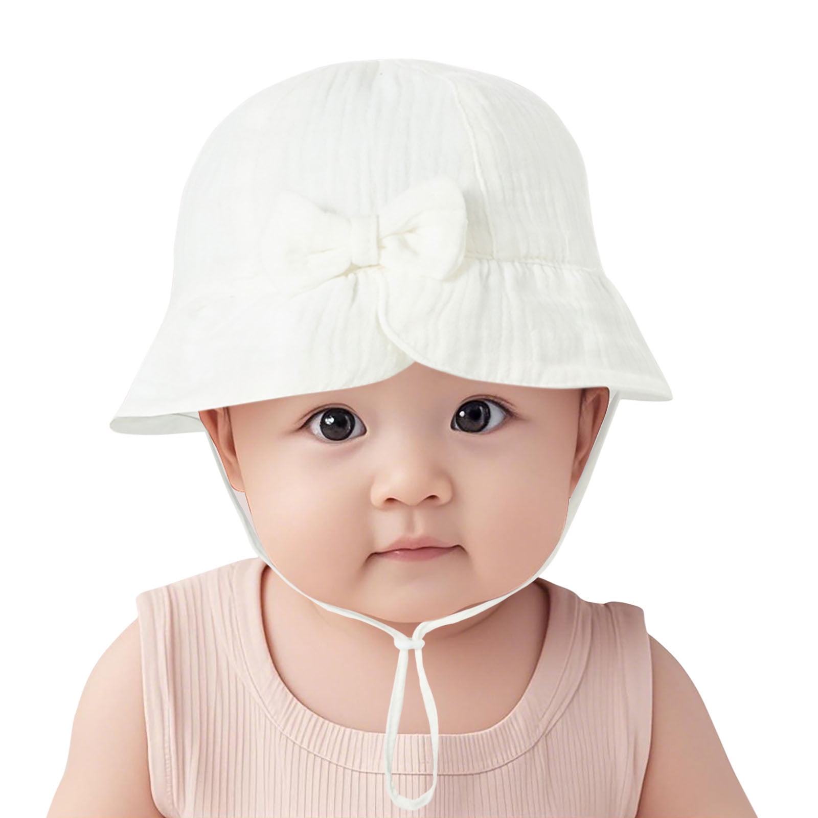 Cethrio Kids Girls Bucket Hats, Summer Cotton Outdoor Wide Brim Sun ...