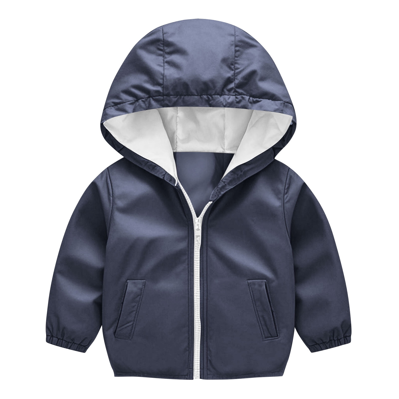 Cethrio Kids Boys Jackets with Hooded, Full Zip Waterproof Casual ...