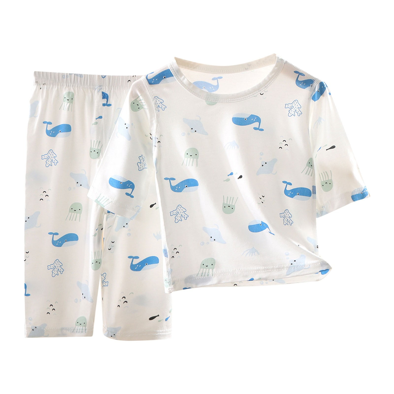 Cethrio Kids Boys Pajama Sets 2 Piece, Comfy Short Sleeve Summer ...