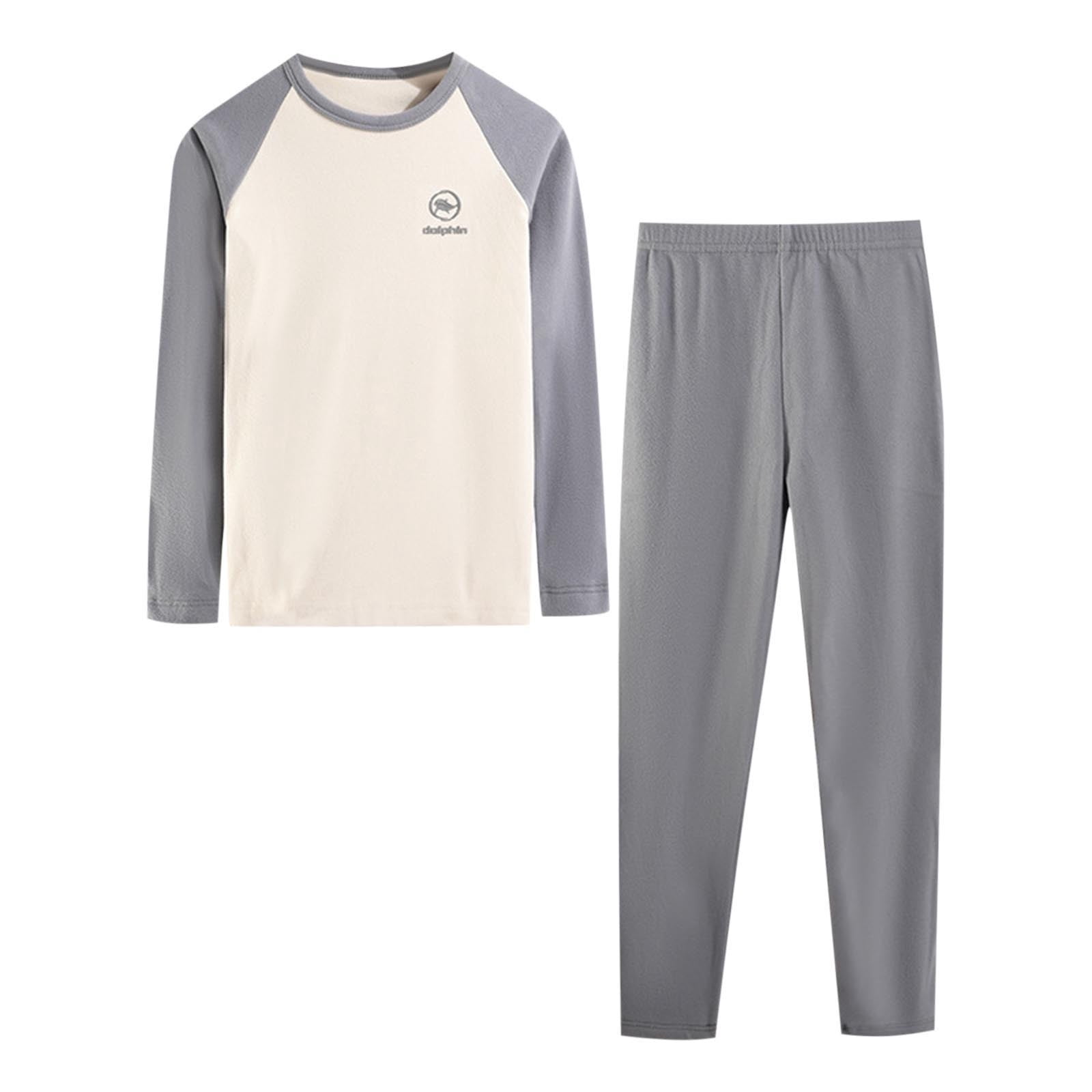 Cethrio Kids Boys Pajama Sets, Cotton Long Sleeve Fall Winter Thermal ...