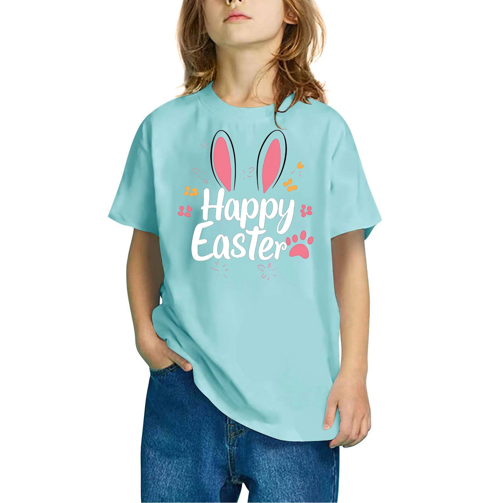Cethrio Toddler Girls Boys T-Shirts, Easter Day Gifts Short Sleeve ...