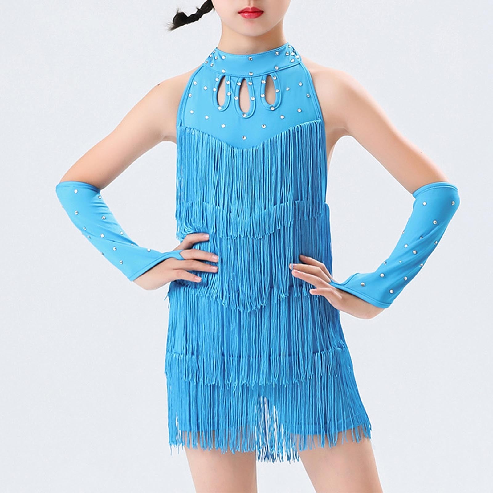 Cethrio Toddler Girls Dance Dresses, Sleeveless Ballet Latin Cotton ...