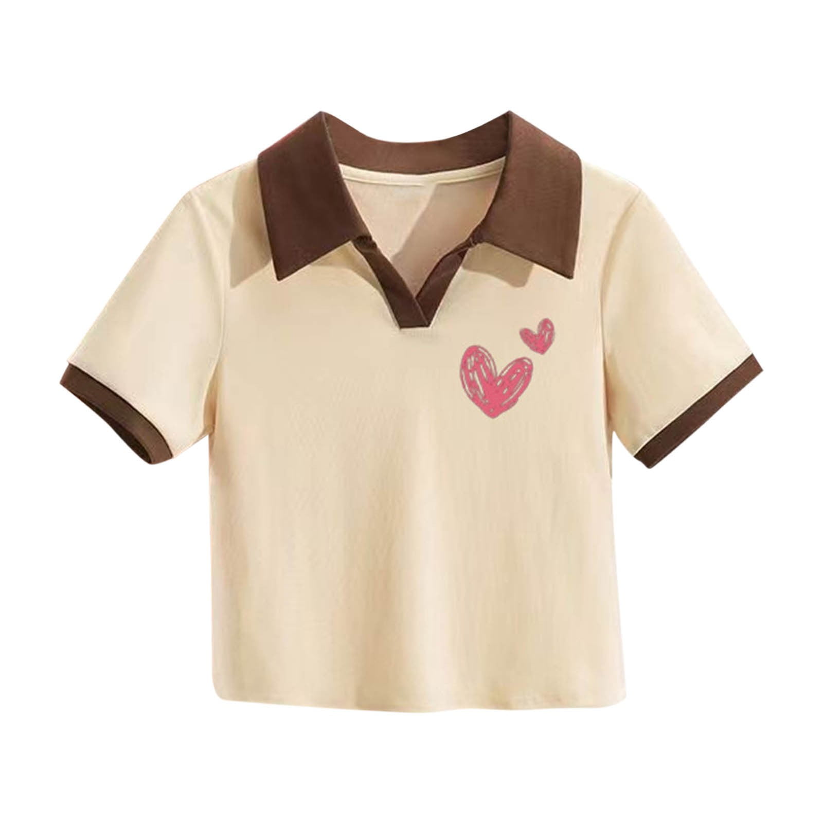 Cethrio Toddler Girls Polo Shirts, Short Sleeve Summer Casual Cotton ...