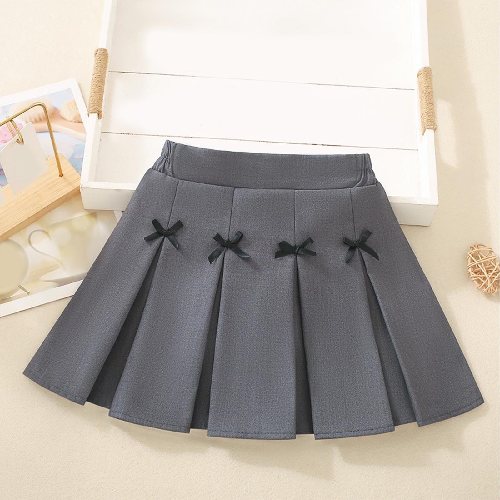 Cethrio Kids Girls Skirts, Pleated A-line School Uniform Summer Mini ...