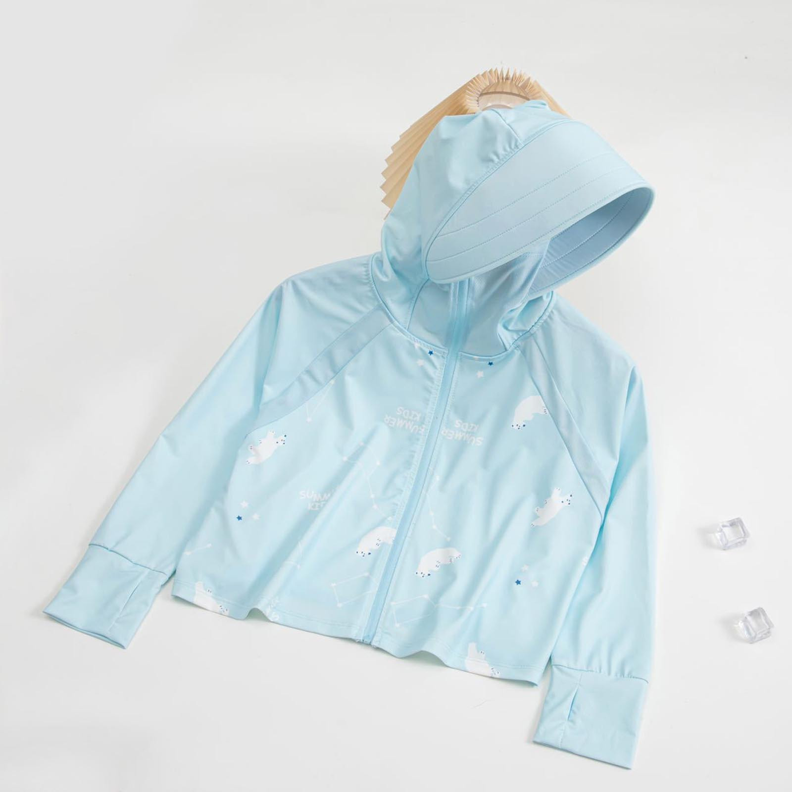 Cethrio Toddler Girls Sun Protection Jackets, UPF 50+ Long Sleeve ...