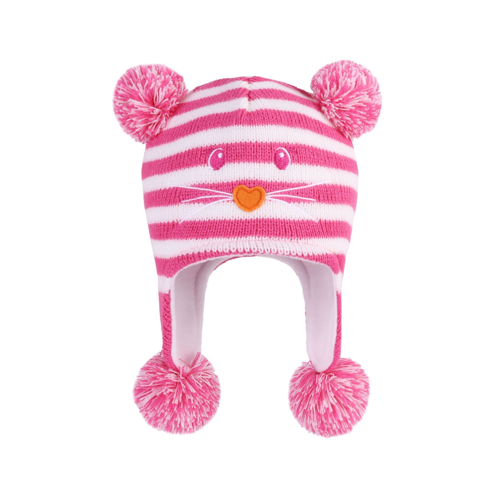 Cethrio Kids Girls Winter Hats, Warm Scretch Ear Flap Knit Kids Beanies ...
