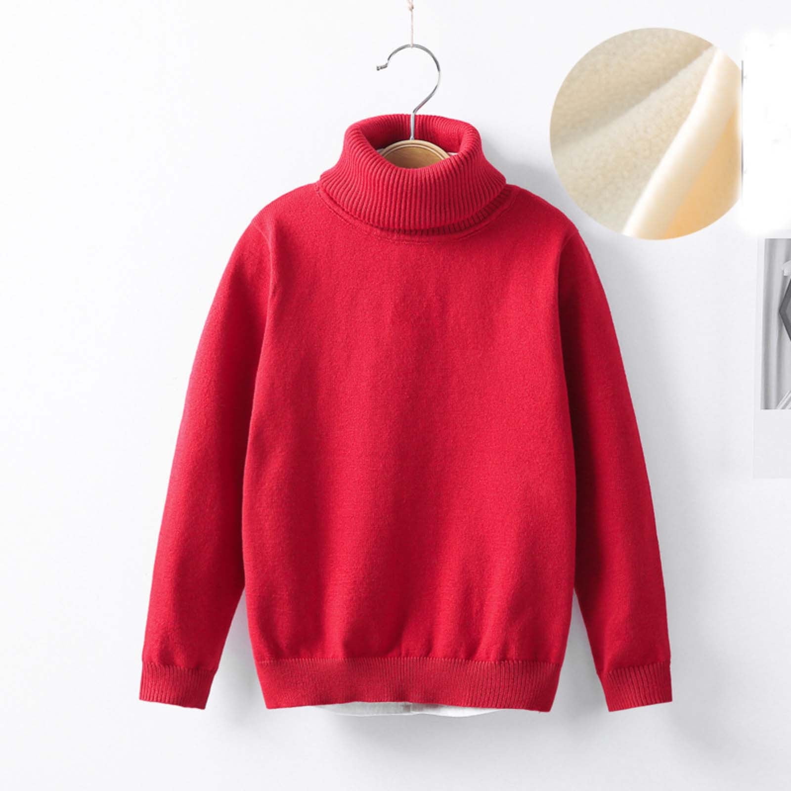 Cethrio Winter Sweaters for Boys, Soft Thermal Turtleneck Warm Pullover ...