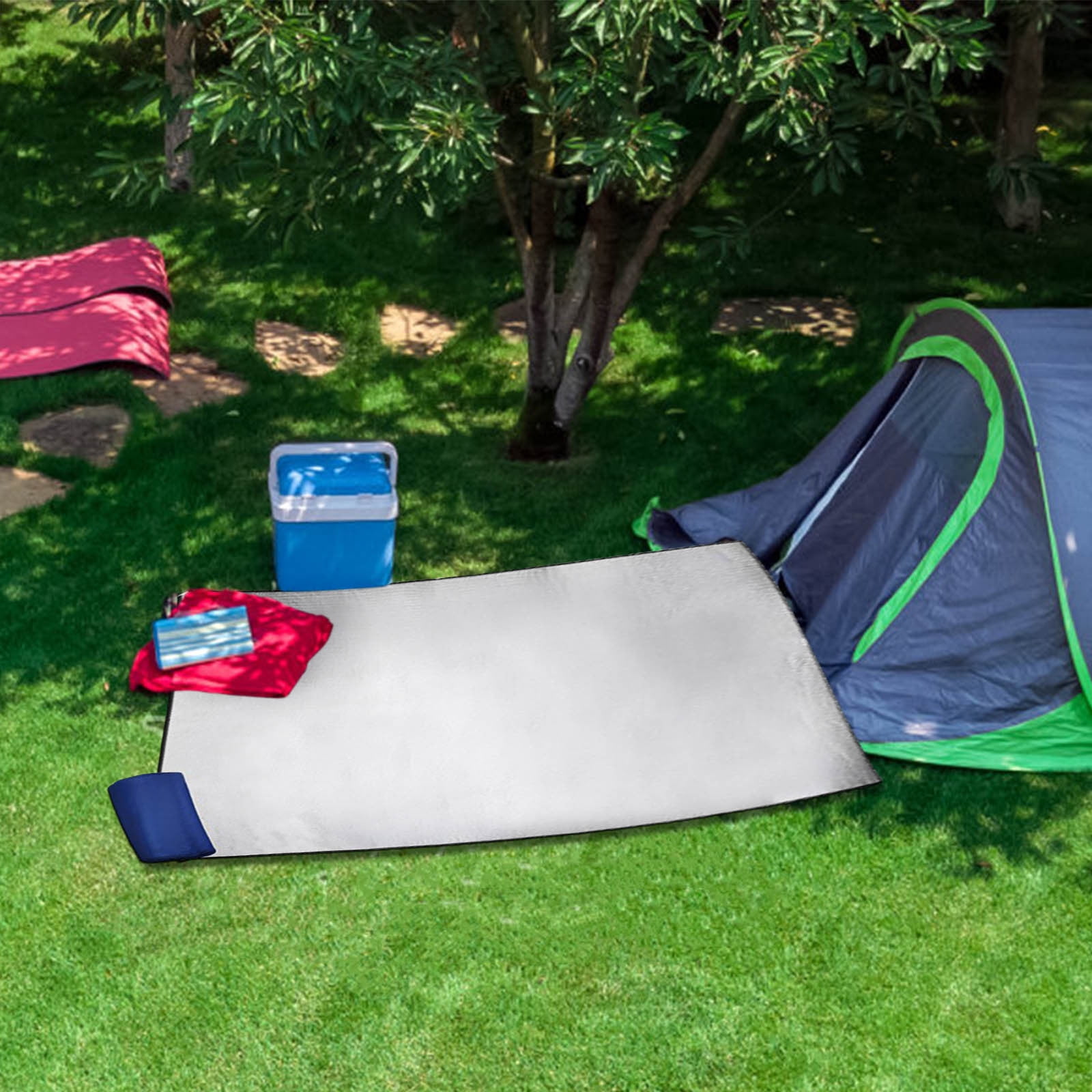 Cetilox Camping Mat Foam Foil Blanket for Camping Foam Pad Insulating Foil Mat Sleeping Tent Pad ...