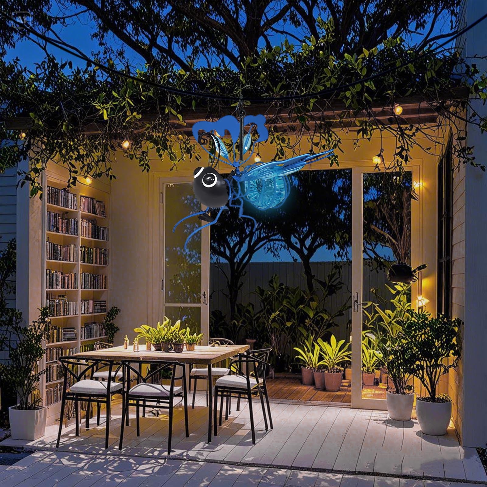 Cetilox Outdoor Hanging Solar Bee Light,Solar Hanging Insect Simulation ...