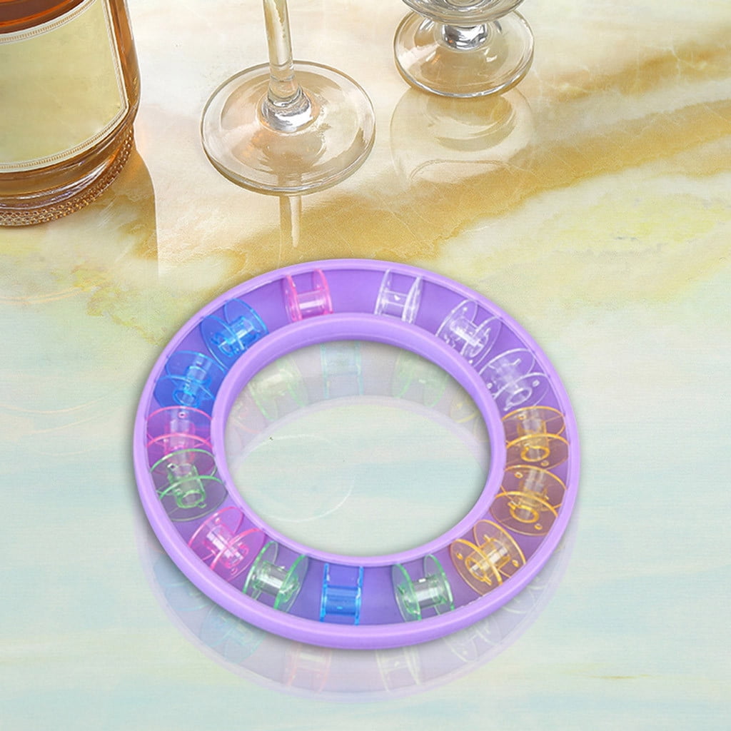 Cetilox Sewing Machine Bobbin Storage Box - Plastic Organizer for ...