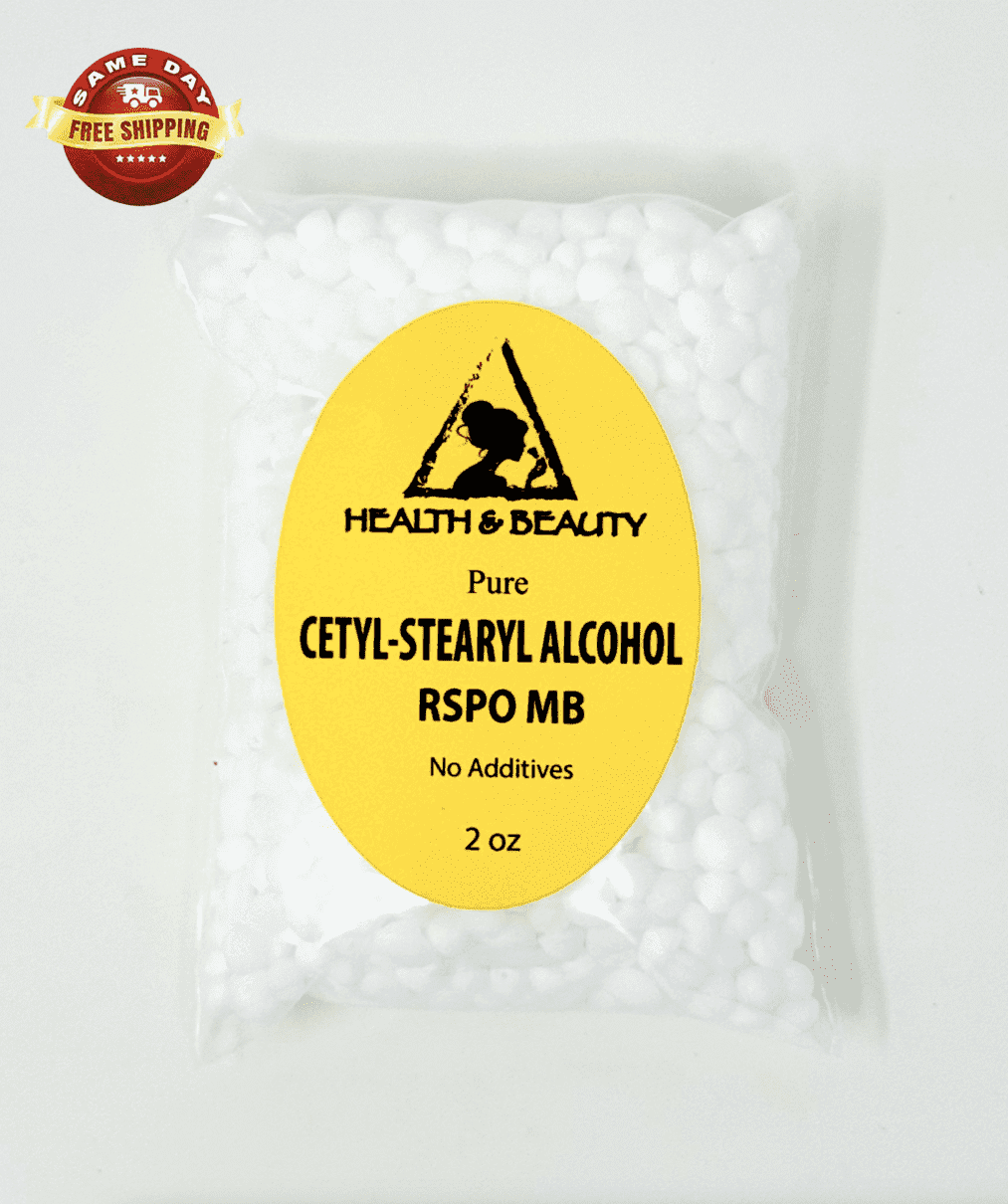Cetyl-Stearyl Alcohol - RSPO MB 100% Pure Pastilles Beads 2 oz ...