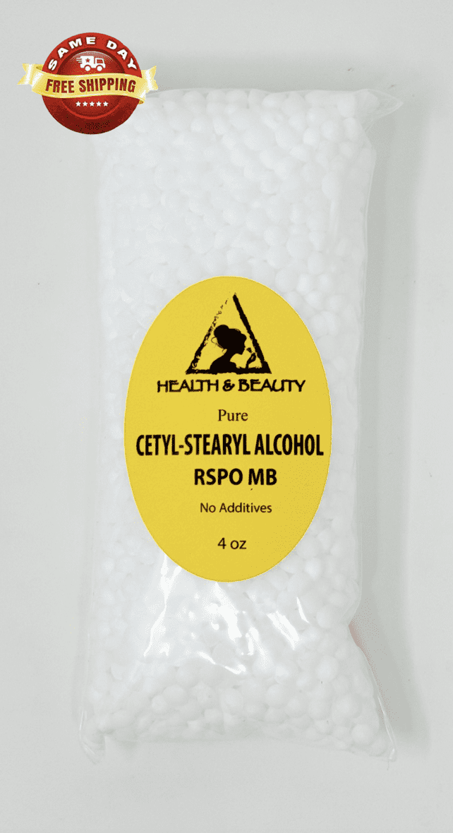 Cetyl-Stearyl Alcohol - RSPO MB 100% Pure Pastilles Beads 4 oz ...