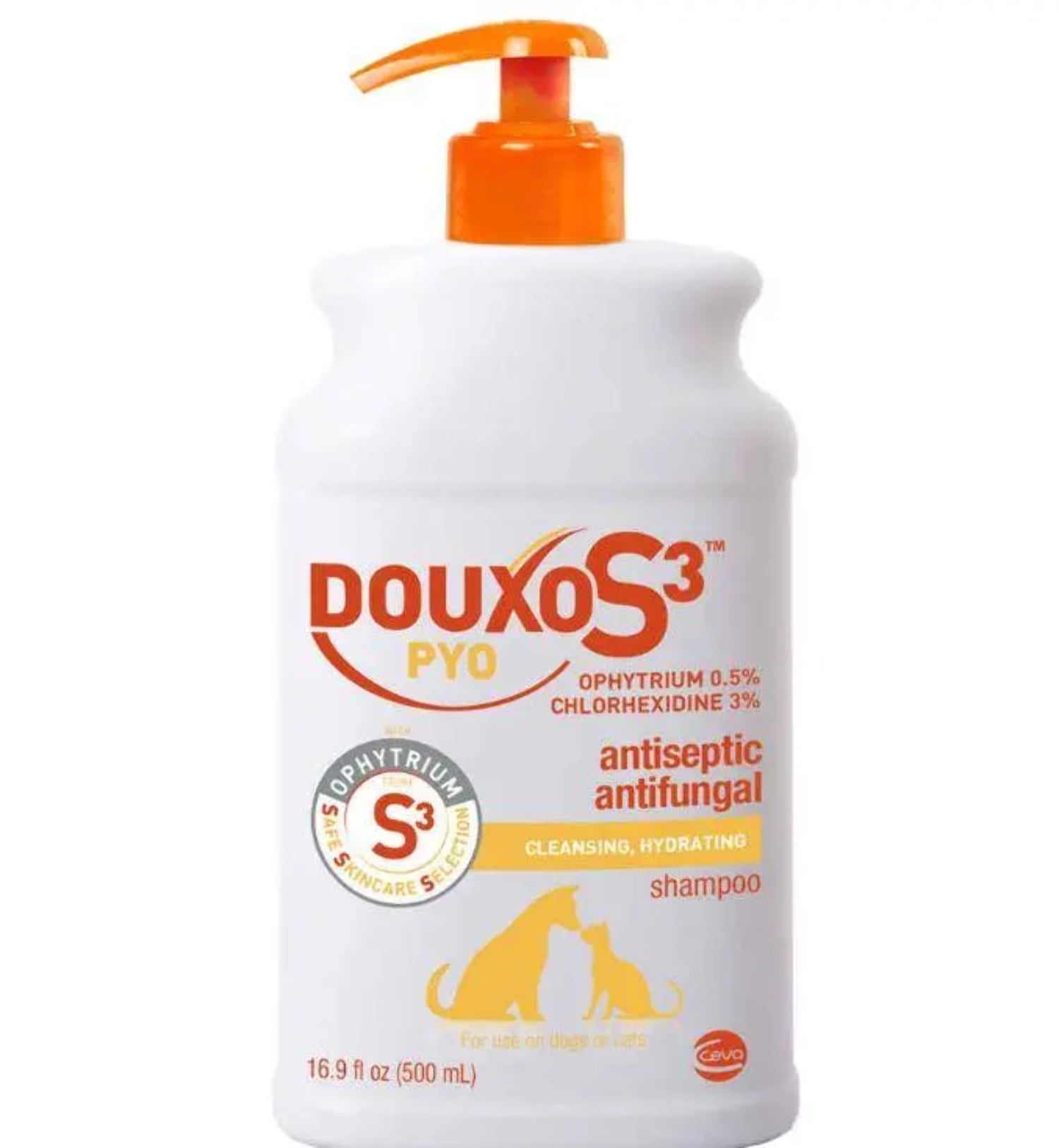 Ceva DouxoS3 PYO Chlorhexidine + Ophytrium Shampoo for Dogs and Cats ...