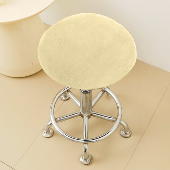 Cevemin 1 PC Round Bar Stool Cover with Elastic Bands - Soft Polyester ...