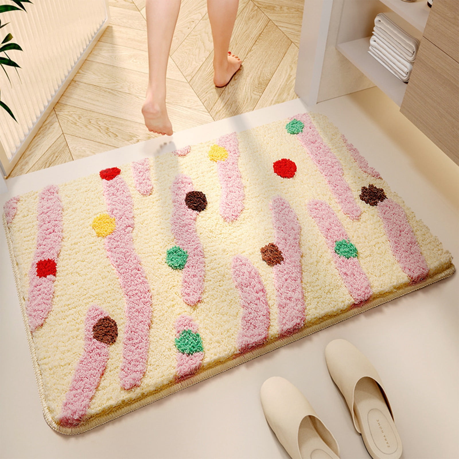 Cevemin 1 Pcs 23.62x15.75 inches Cute Motifs Imitation Sheep Velvet ...