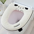 Cevemin 1 Pcs Cute Puppy Toilet Seat Cover - Winter Thickened Insulated ...